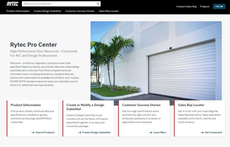 High-Performance Door Architectural Resources | Rytec Doors